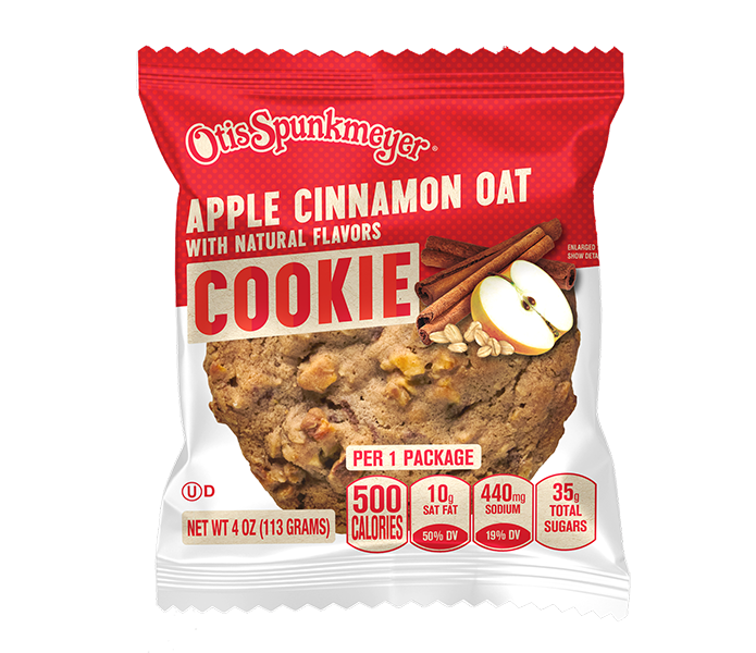 Individually Wrapped 4 oz Apple Cinnamon Oatmeal Cookies | Otis Spunkmeyer